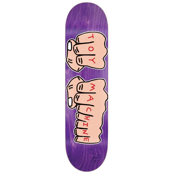 Toy Machine Deck 8.5 Fists Purple Stain – Precision Skateshop